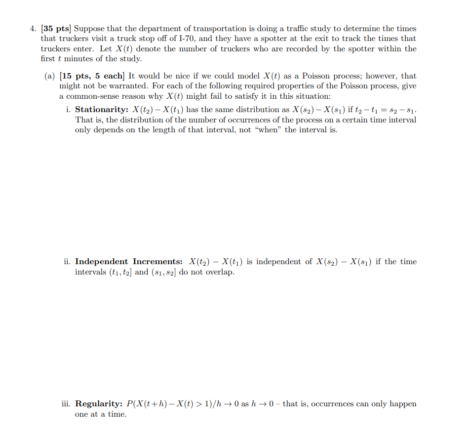 [35 pts] Suppose that the department of | Chegg.com