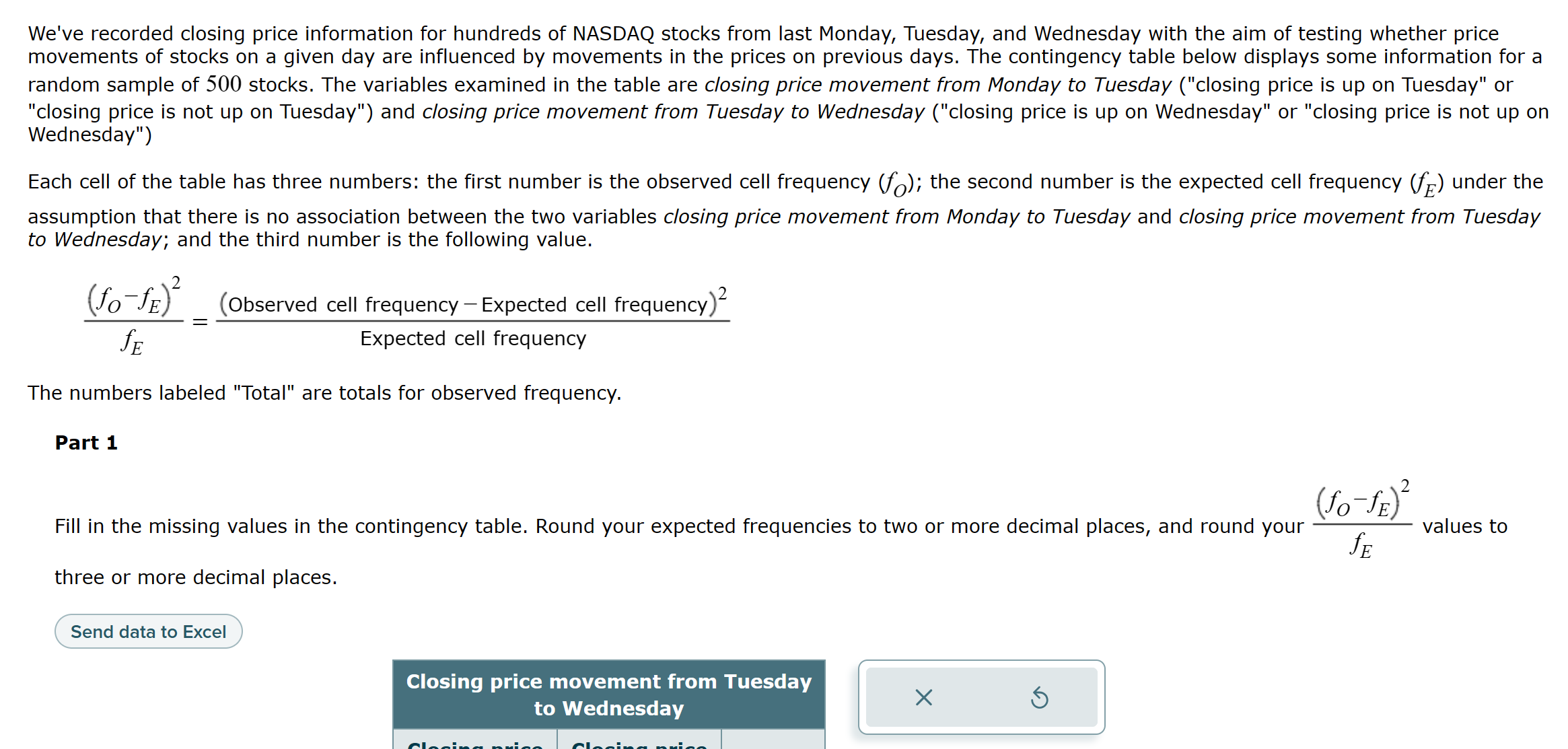 Solved Fill in the missing values in the contingency table. | Chegg.com