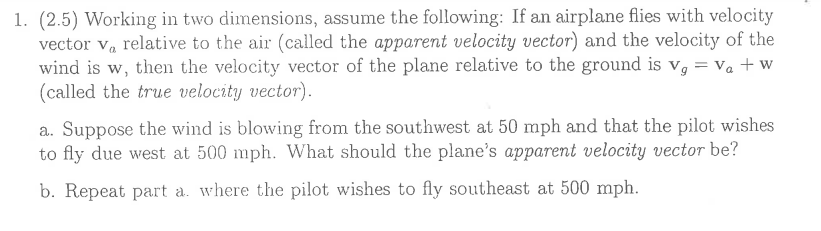 Solved 1. (2.5) Working in two dimensions, assume the | Chegg.com