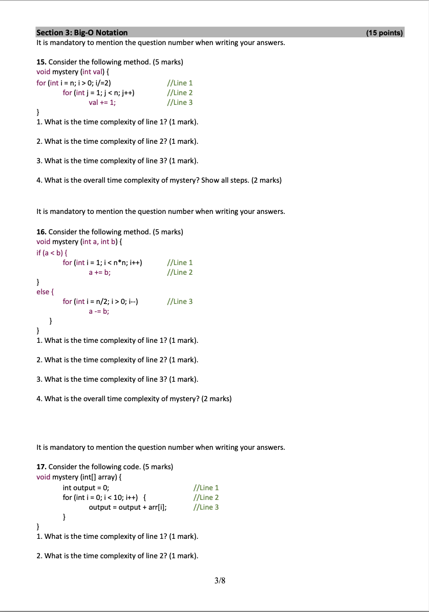 Solved Section 1 Array And Link List 1 Discuss What Is An