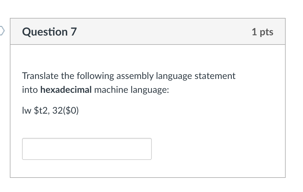 Solved Translate the following assembly language statement | Chegg.com