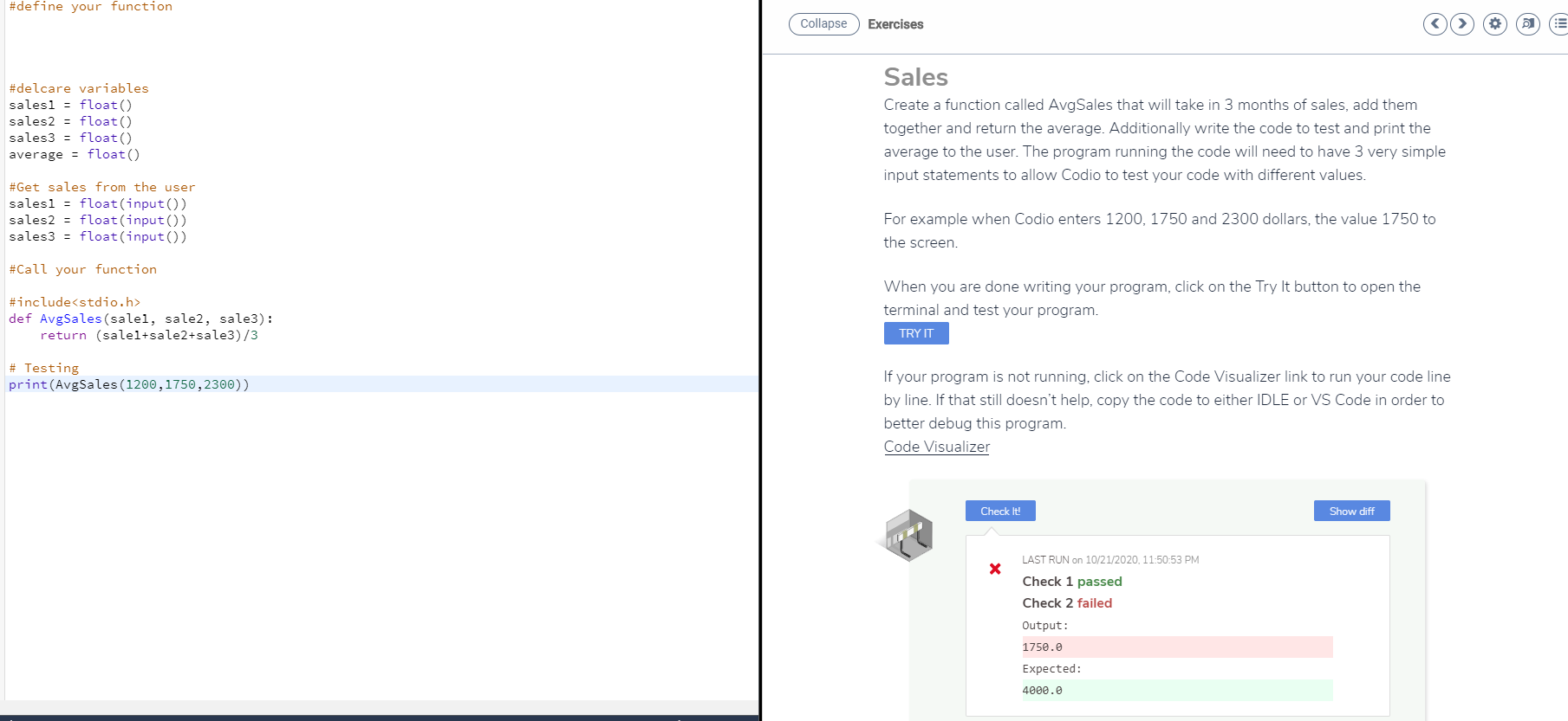 Solved #define your function Collapse Exercises #delcare | Chegg.com