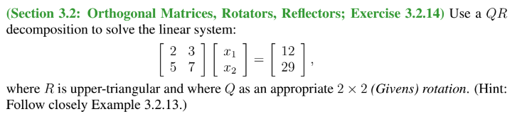 Solved 12 (Section 3.2: Orthogonal Matrices, Rotators, | Chegg.com