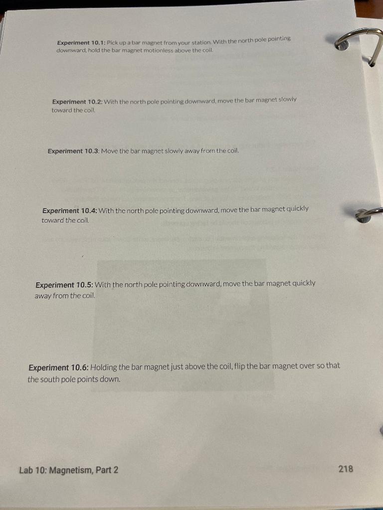 Solved For each experiments, write down your observations | Chegg.com