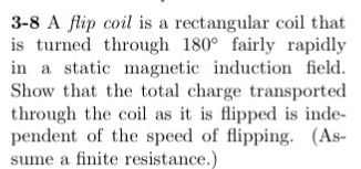 Solved A flip coil is a rectangular coil that is turned | Chegg.com