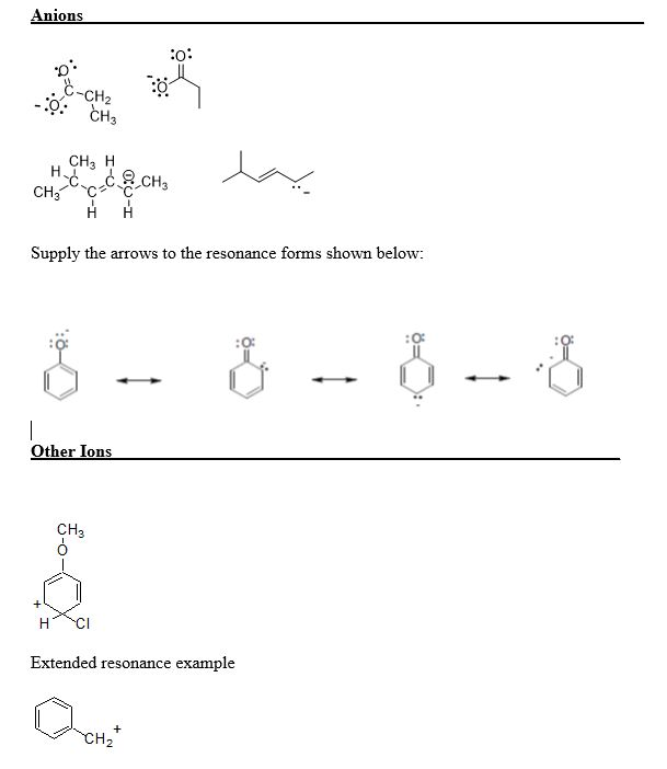 Solved Simple rules for resonance structures 1. There must | Chegg.com