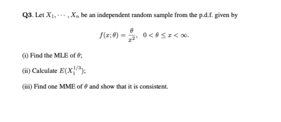 Solved Q1. ﻿Let x={x1,x2,cdots,xn} ﻿be an independent random | Chegg.com