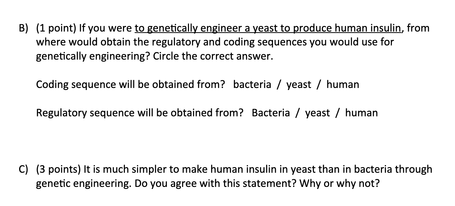 Solved 2. (5 points) A portion of a DNA strand has the | Chegg.com