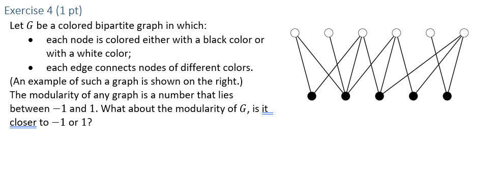 Exercise 4 (1 pt) Let G be a colored bipartite graph | Chegg.com