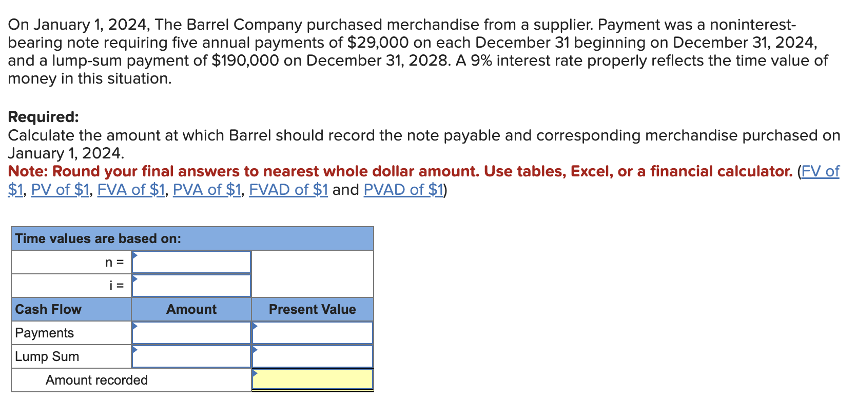 Solved On January 1, 2024, The Barrel Company purchased | Chegg.com Solved On January 1, 2024, The Barrel Company purchased | Chegg.com