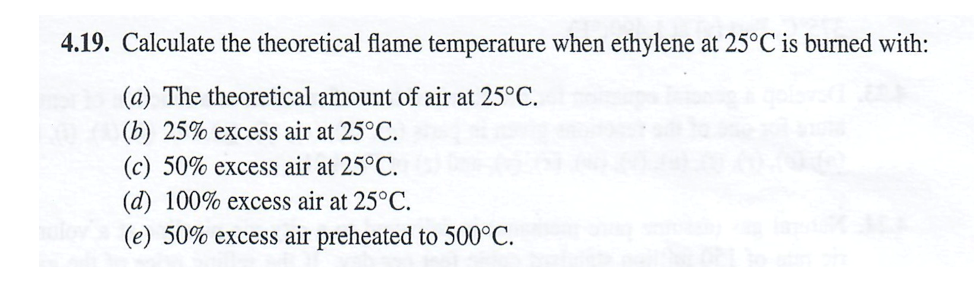 Solved 4.19. Calculate the theoretical flame temperature | Chegg.com