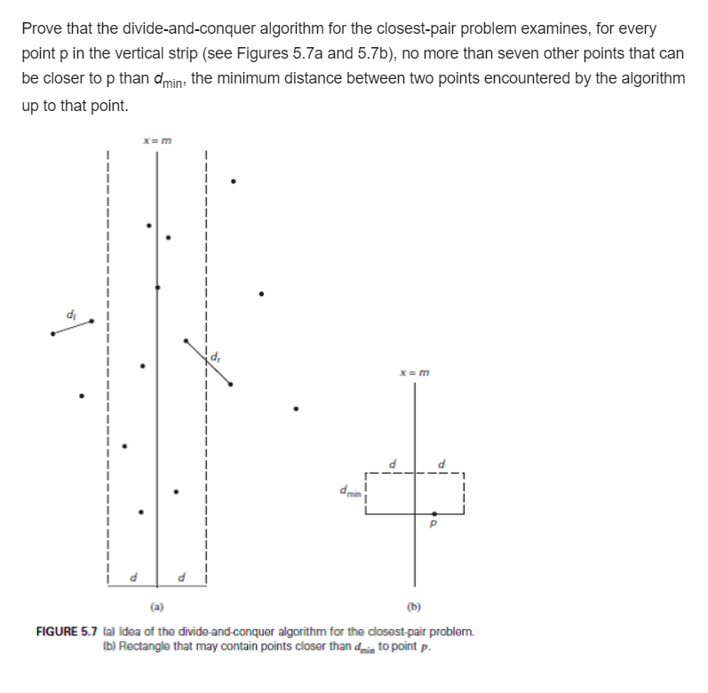 Prove that the divide-and-conquer algorithm for the | Chegg.com