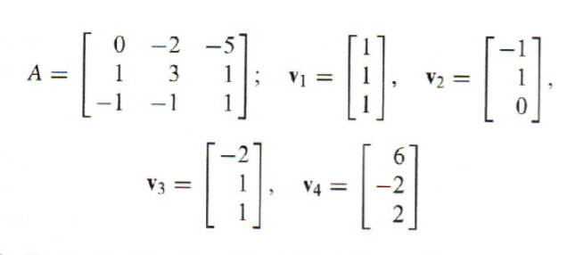 Solved which of the vectors v1,v2,v3,v4 ﻿listed below an | Chegg.com