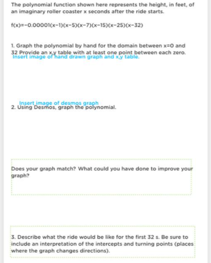 Solved The polynomial function shown here represents the | Chegg.com