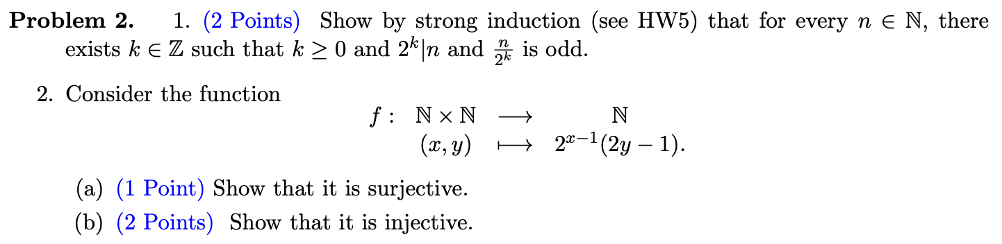 Solved Problem 2. 1. (2 Points) Show by strong induction | Chegg.com Solved Problem 2. 1. (2 Points) Show by strong induction | Chegg.com