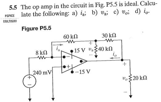 Solved The op amp in the circuit is ideal. Calculate the | Chegg.com