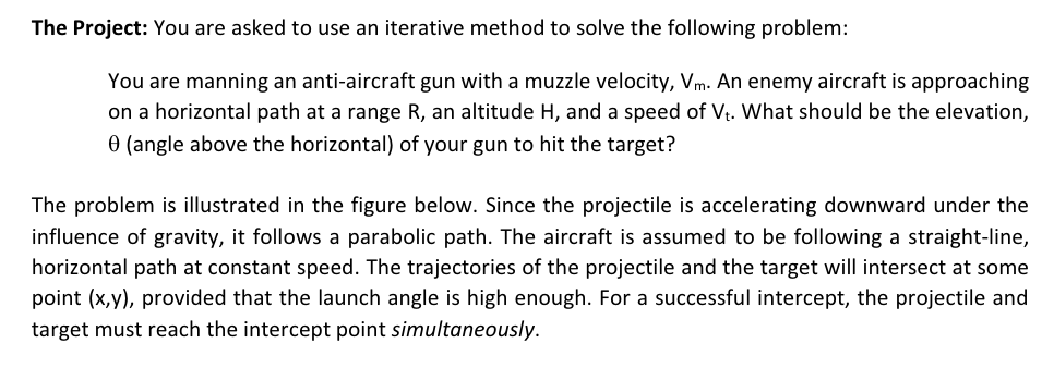 Solved The Project: You are asked to use an iterative method | Chegg.com