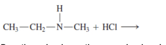 Solved H | CH3 -CH2-N-CH3 + HCI — + CH3 -CH2-CH2-NH3 C- + | Chegg.com