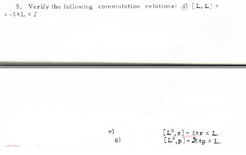 Solved 5. Verify the following commutation relations: a) | Chegg.com