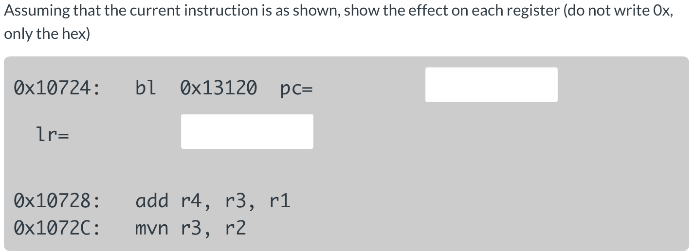 Solved Assuming that the current instruction is as shown, | Chegg.com