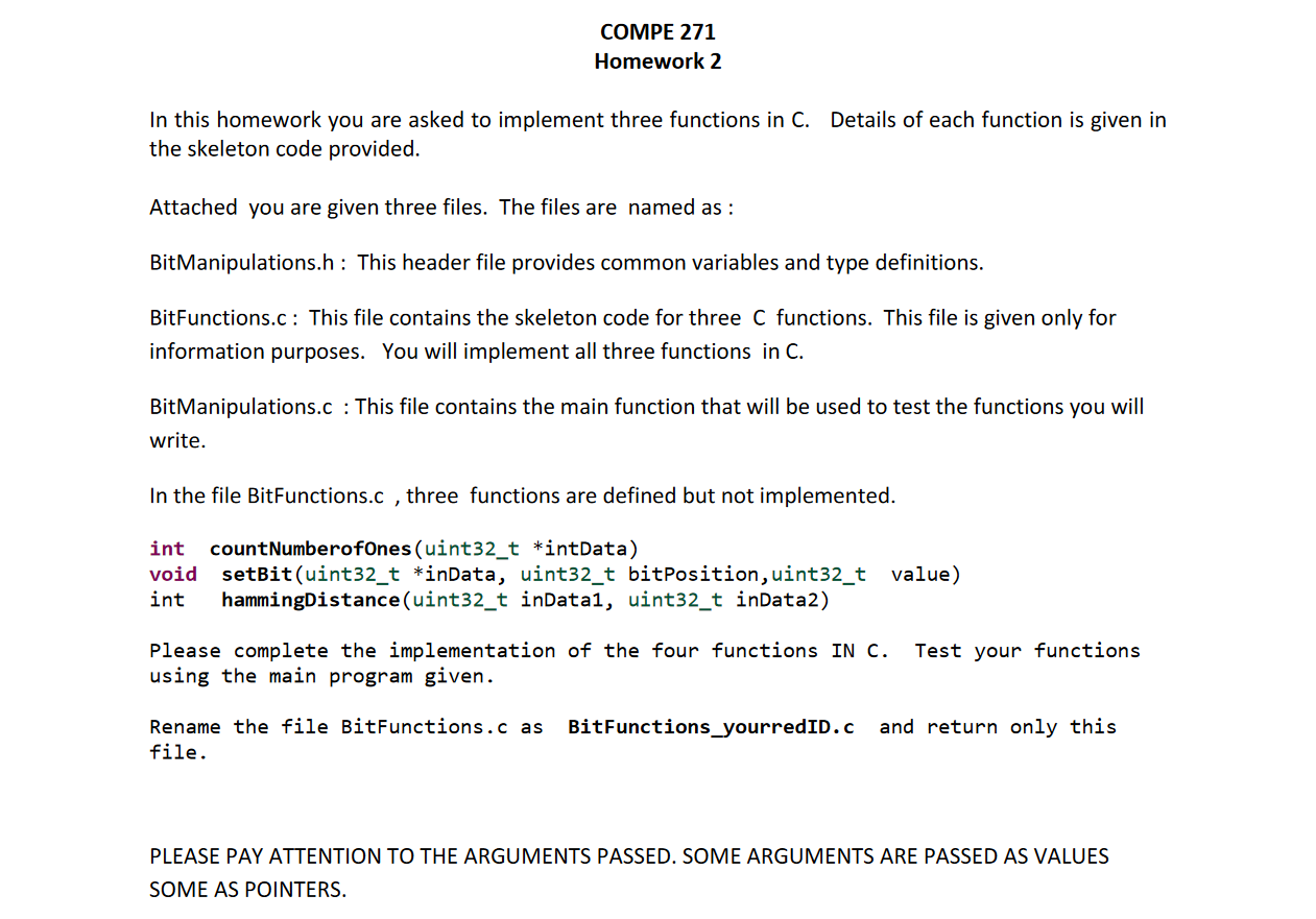 Solved using C language. I have already posted this before | Chegg.com