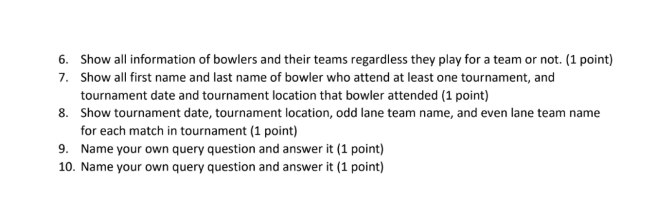 Solved TOURNAMENTS PK TourneyID TourneyDate TourneyLocation | Chegg.com