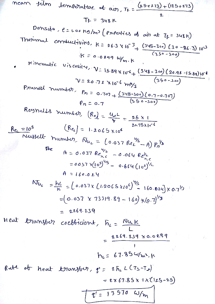 Solved nean silm temperature at ein (25+223) + (125+ 273). 2 | Chegg.com