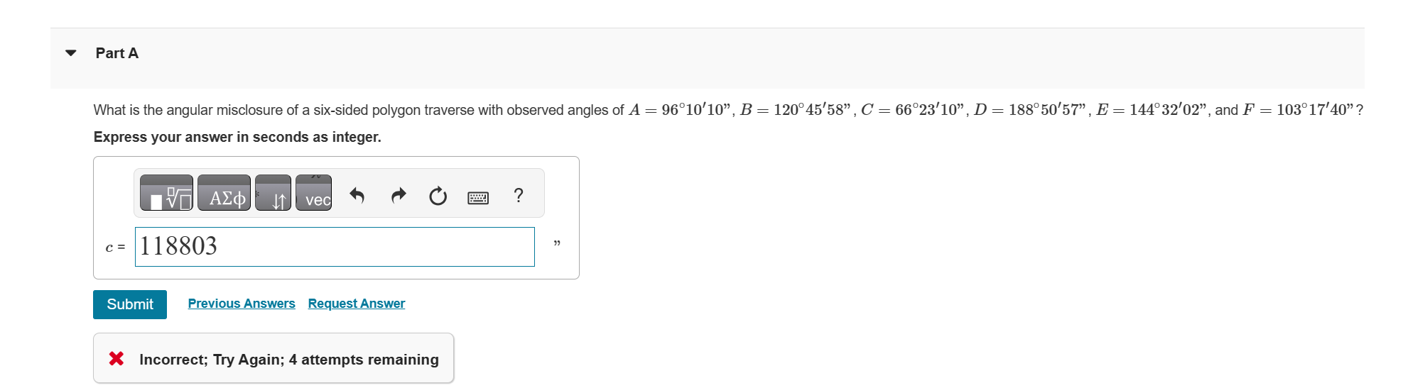 Solved Please answer this correctly Part A | Chegg.com
