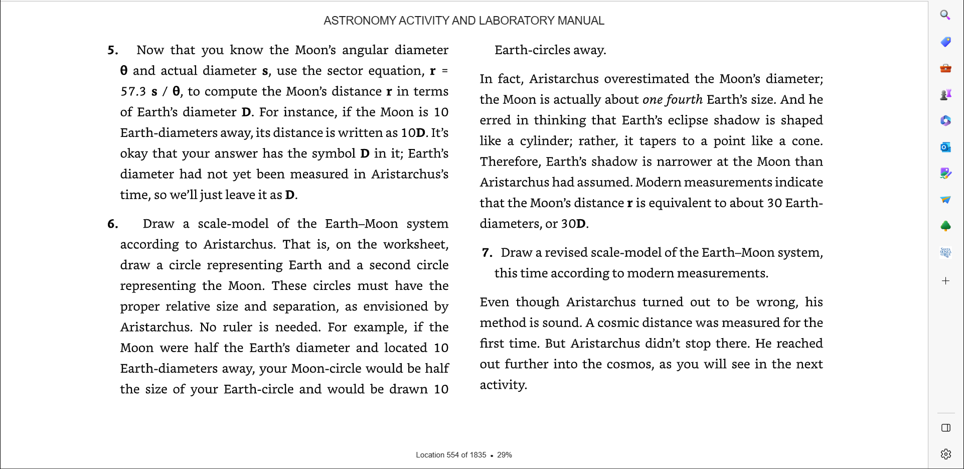 Solved ASTRONOMY ACTIVITY AND LABORATORY MANUAL 5. Now that | Chegg.com