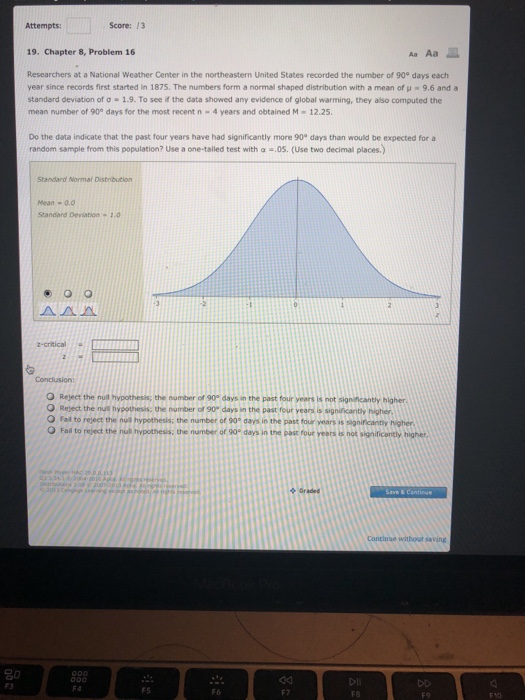 Solved Attempts: Score: 13 19. Chapter 8, Problem 16 Aa Aa | Chegg.com