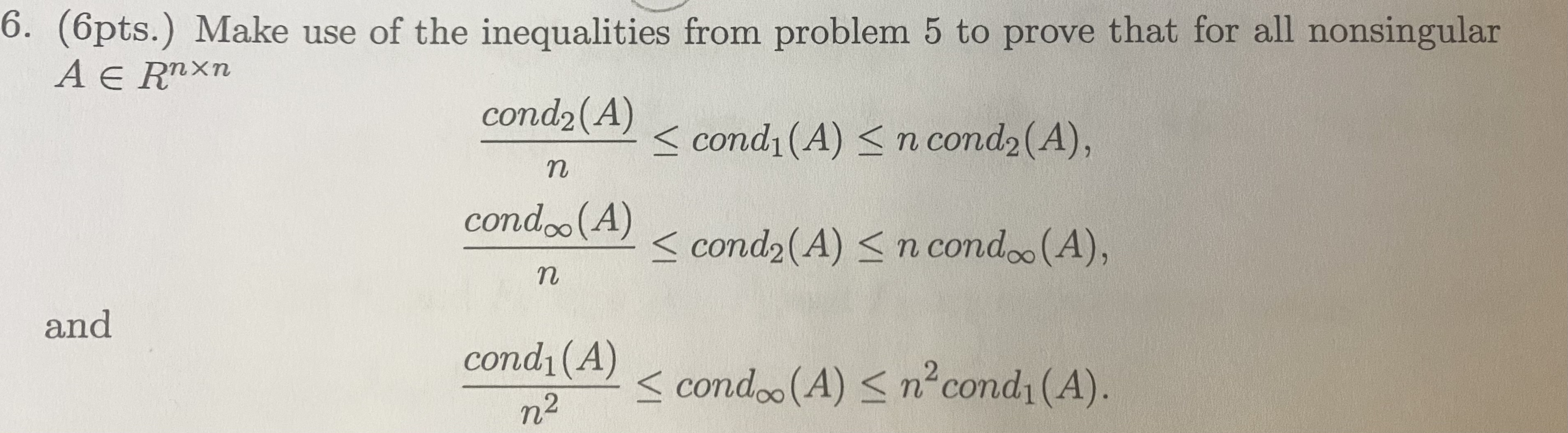 Solved (6pts.) Make use of the inequalities from problem 5 | Chegg.com