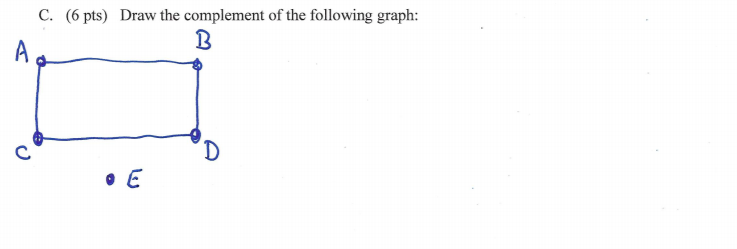 Solved C. (6 pts) Draw the complement of the following | Chegg.com