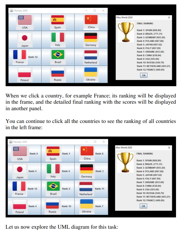 Objectives: Practice java programming with GUI, | Chegg.com