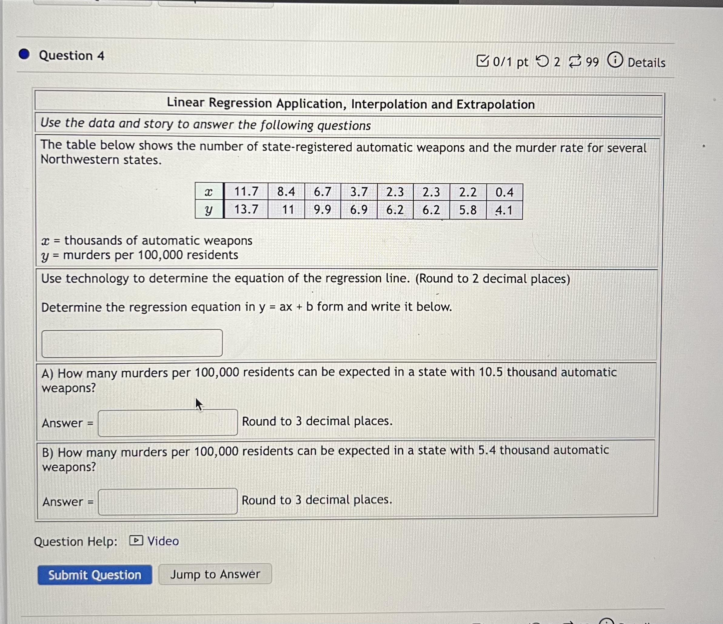 Solved Question 4linear Regression Application