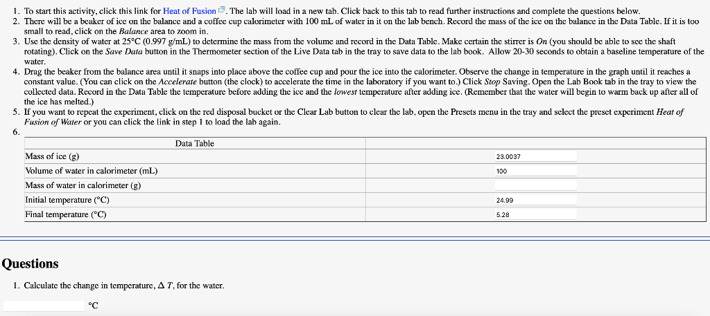 Solved 1. To start this activity, click this link for Heat | Chegg.com