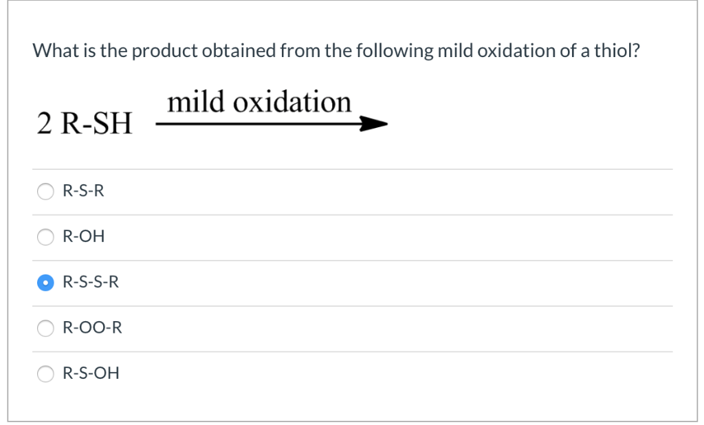 Solved What is the product obtained from the following mild | Chegg.com