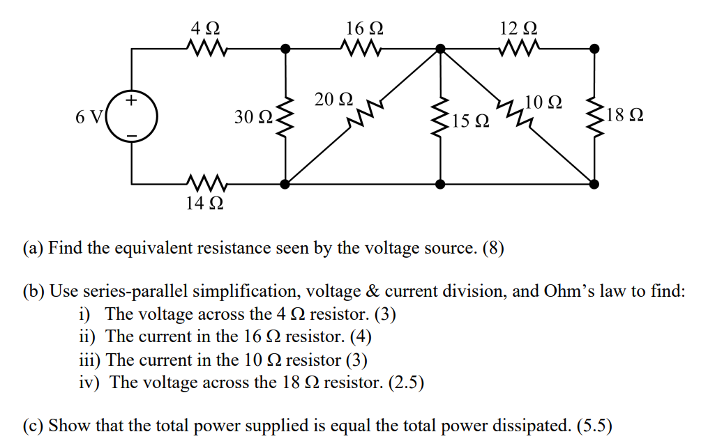 Solved (a) Find the equivalent resistance seen by the | Chegg.com