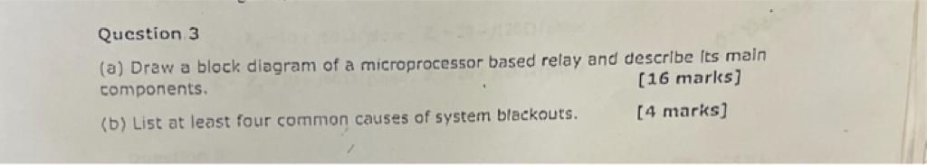 Solved Question 3(a) ﻿Draw a block diagram of a | Chegg.com