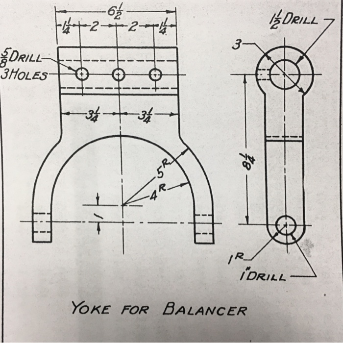 Solved Make a 3d drawing with dimensions on solidworks of | Chegg.com