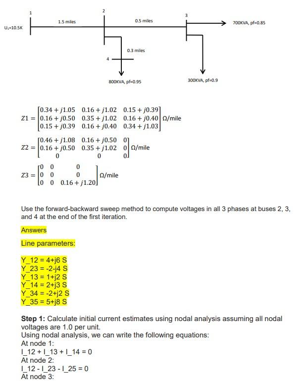 Solved Can someone explain me how the "line parameters | Chegg.com