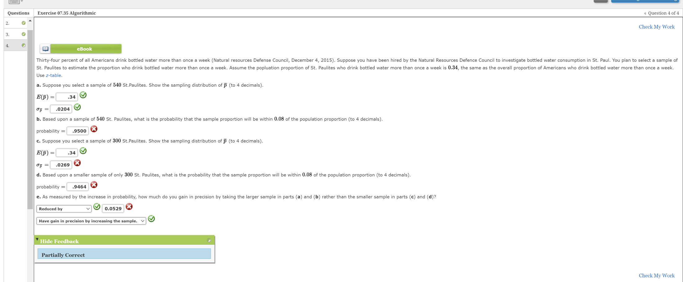 Solved Questions Exercise 07.35 Algorithmic Question 4 of 4 | Chegg.com