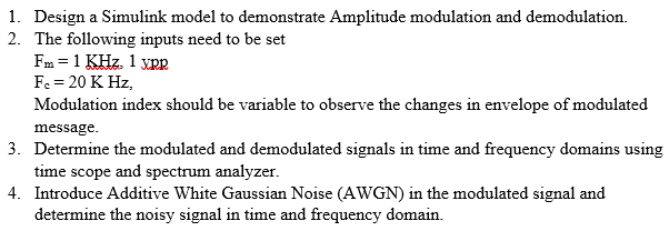 1. Design a Simulink model to demonstrate Amplitude | Chegg.com