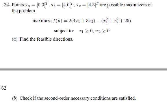 Solved Would you please solve this numerical optimization | Chegg.com