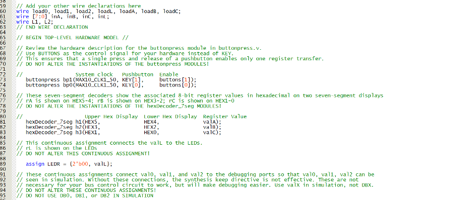 module Buscontrol(MAX10 CLK1 50, KEY, SW, HEX0, HEX1, | Chegg.com