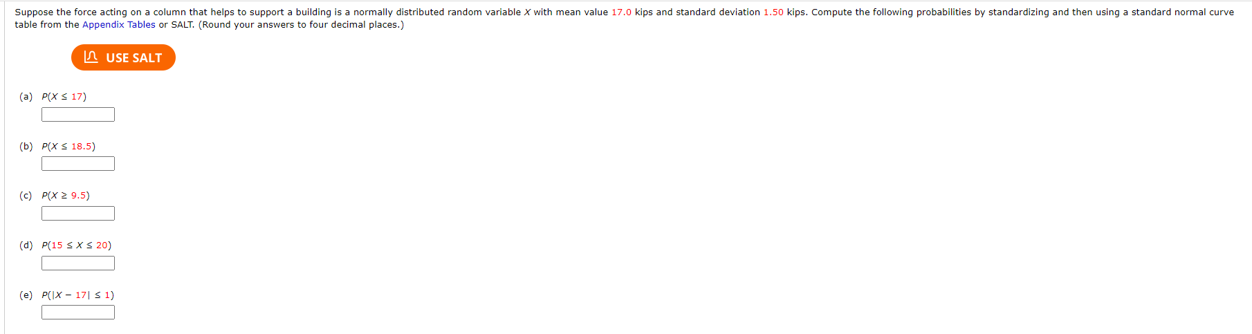 Solved table from the Appendix Tables or SALT. (Round your | Chegg.com