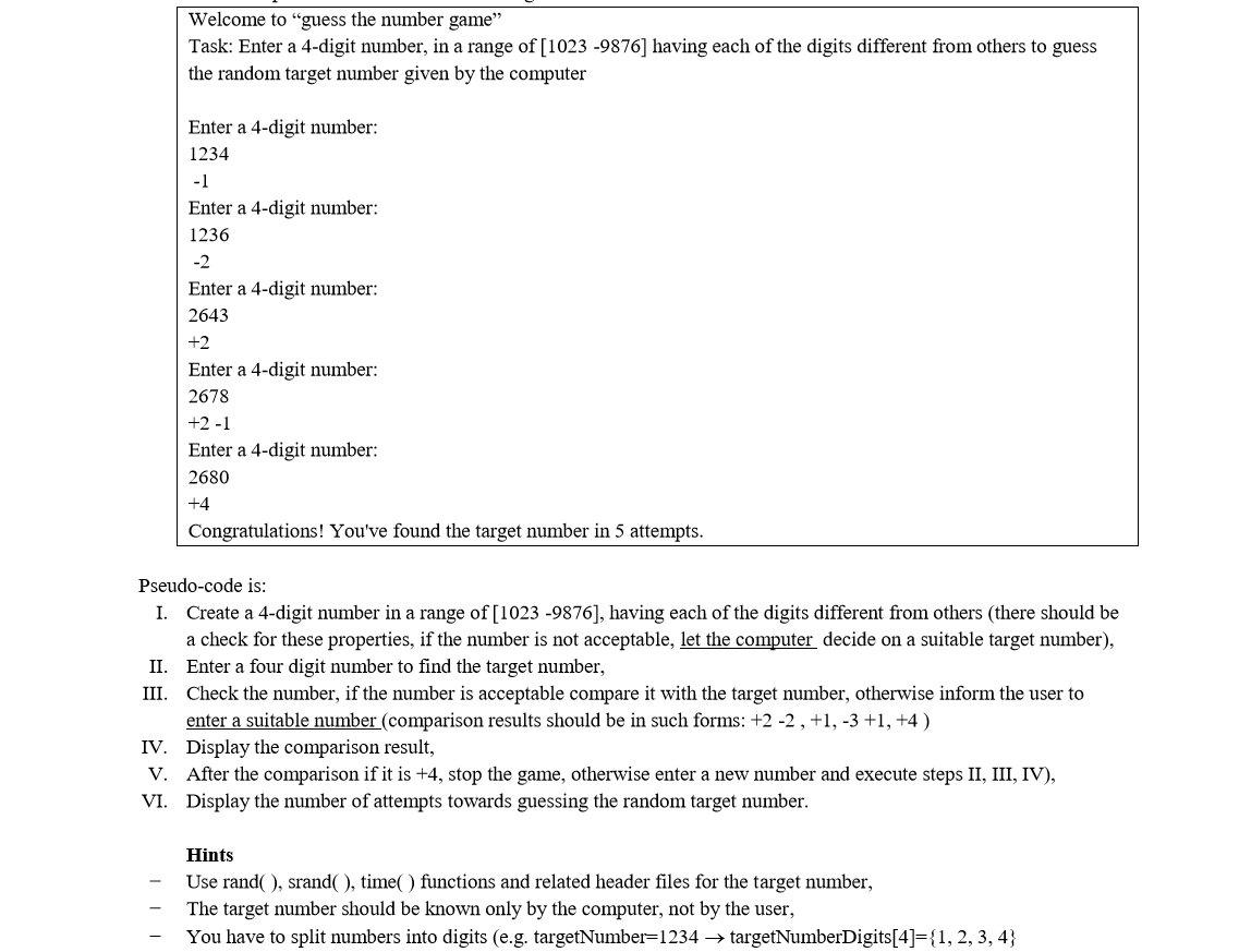 Solved 1 Write a code about guessing a number: "Guess the | Chegg.com
