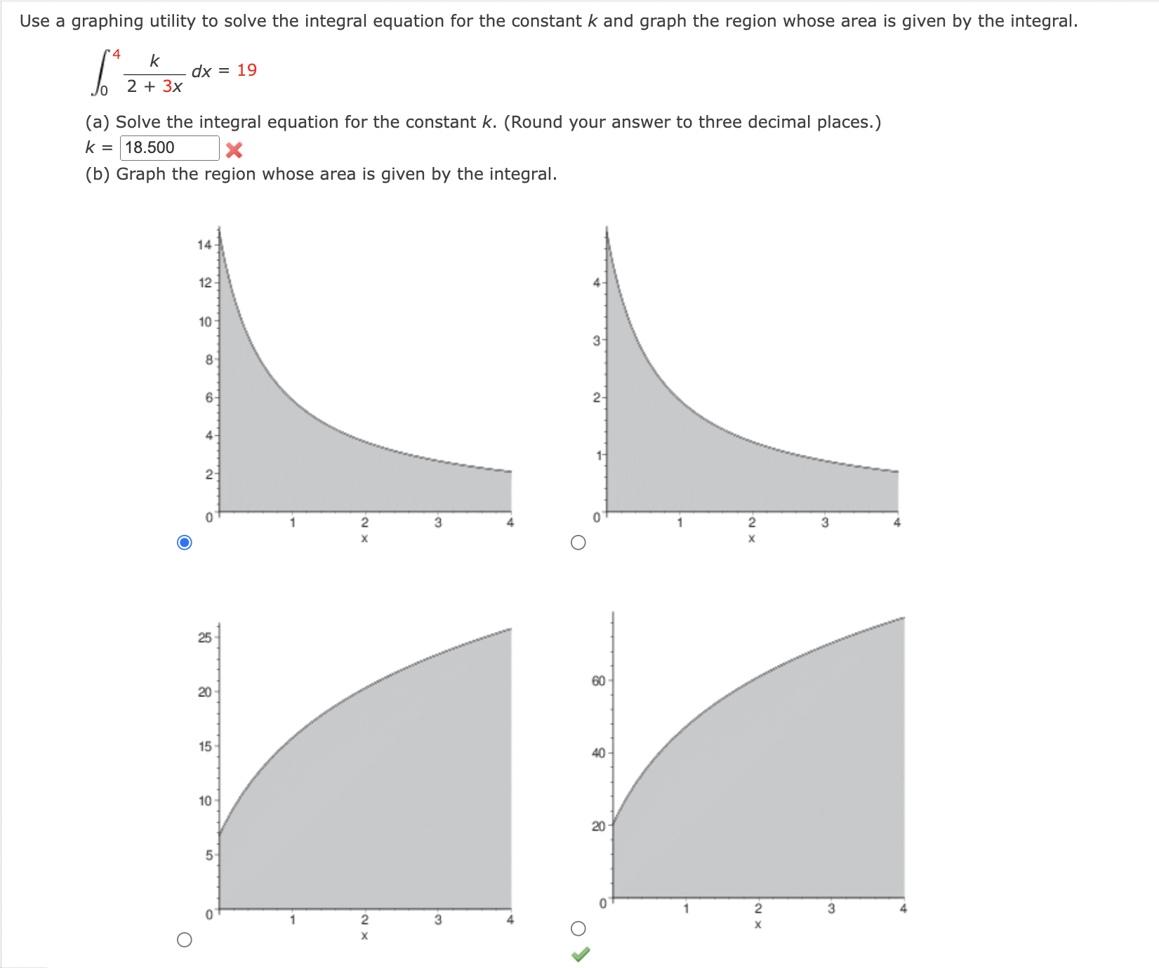 Solved Use a graphing utility to solve the integral equation | Chegg.com