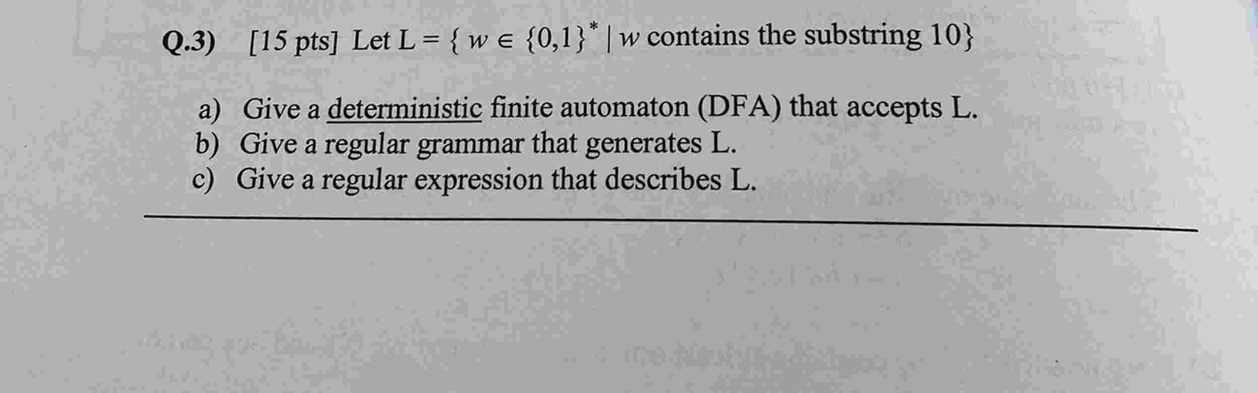 Solved solve this exam question | Chegg.com