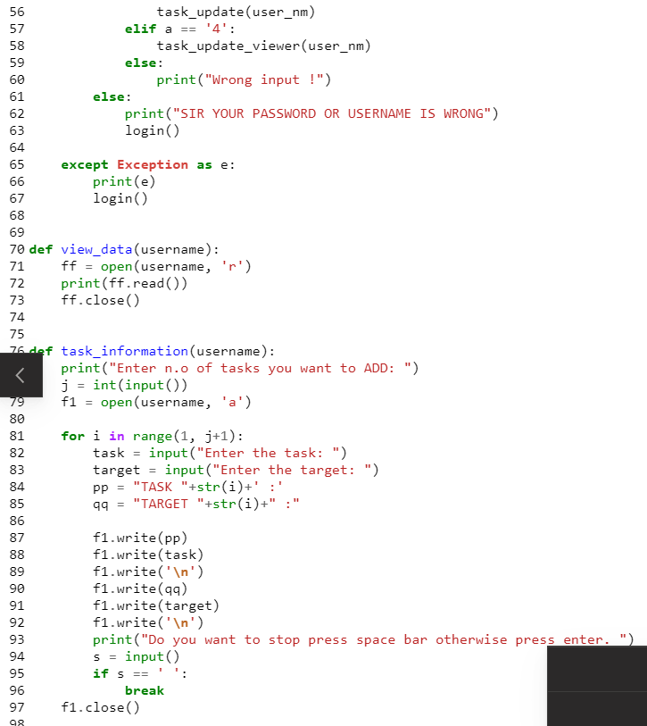 Solved 1 import datetime 2 3 \# pssd means password, ussnm | Chegg.com