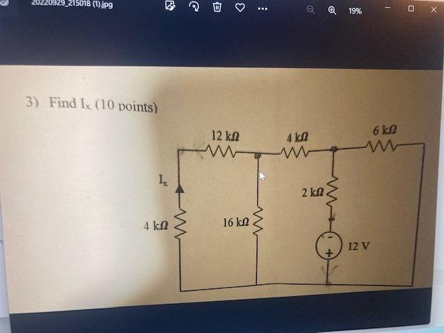 Solved 3) Find Ix ( 10 points ) | Chegg.com